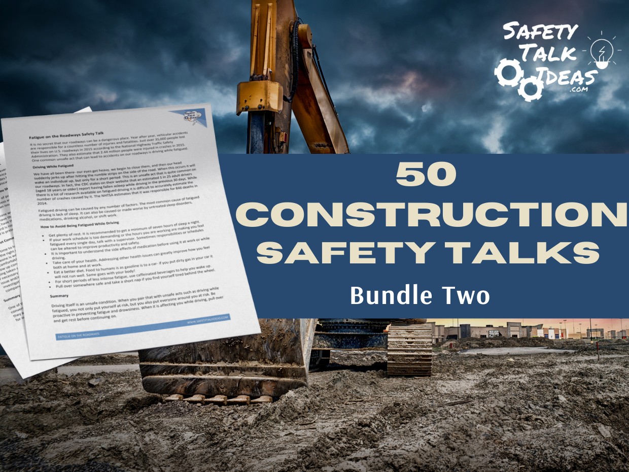 50 Construction Safety Talk Bundle Two