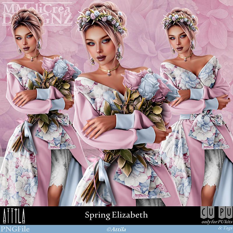 MMD - CLASSIC - Tube - CU Spring Elizabeth (PNG Format)
