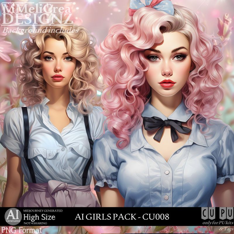 MMD - AI - GIRLS PACK - CU008