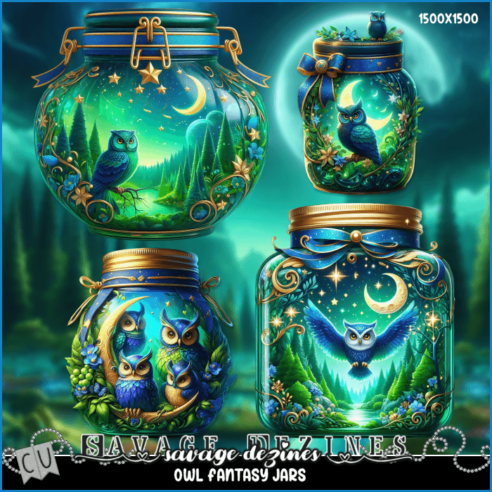 SD - AI CU Owl Fantasy Jars 1