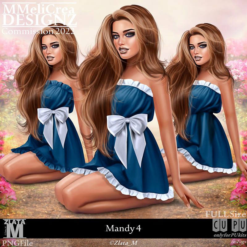 MMD - CLASSIC - Tube - CU Mandy 4 (PNG Format)