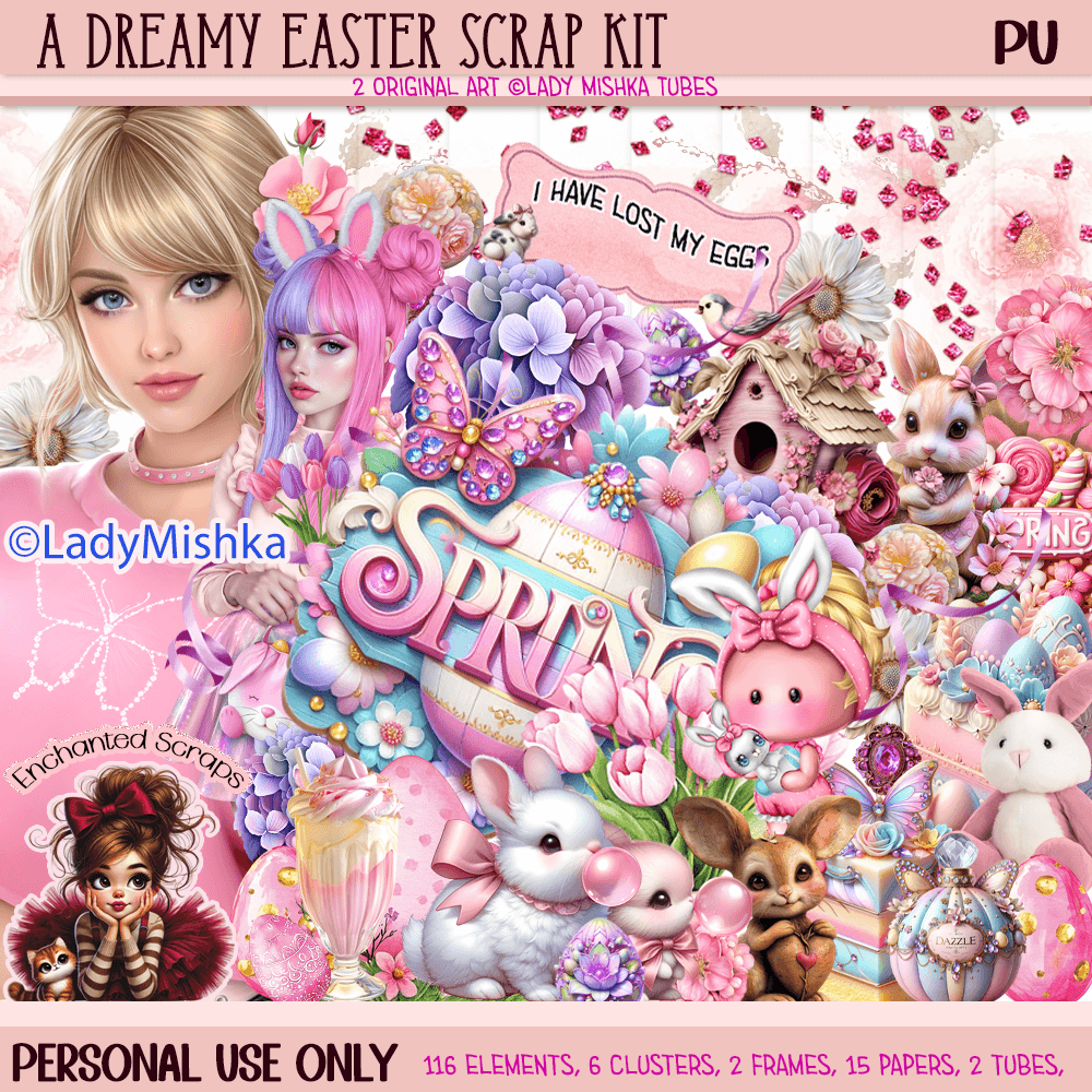 ES-A Dreamy Easter-scrapkit
