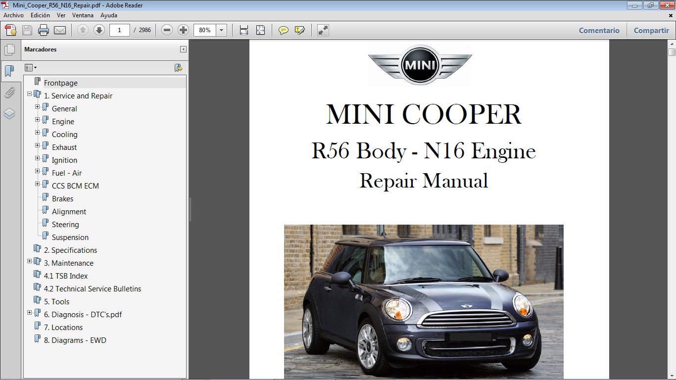 MINI COOPER R56 N16 Workshop Service Repair Manual