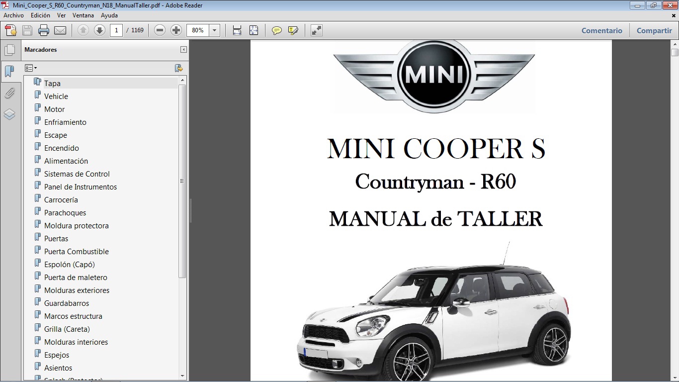 MINI Cooper S Countryman R60 N18 Manual Taller EN ESPAÑOL