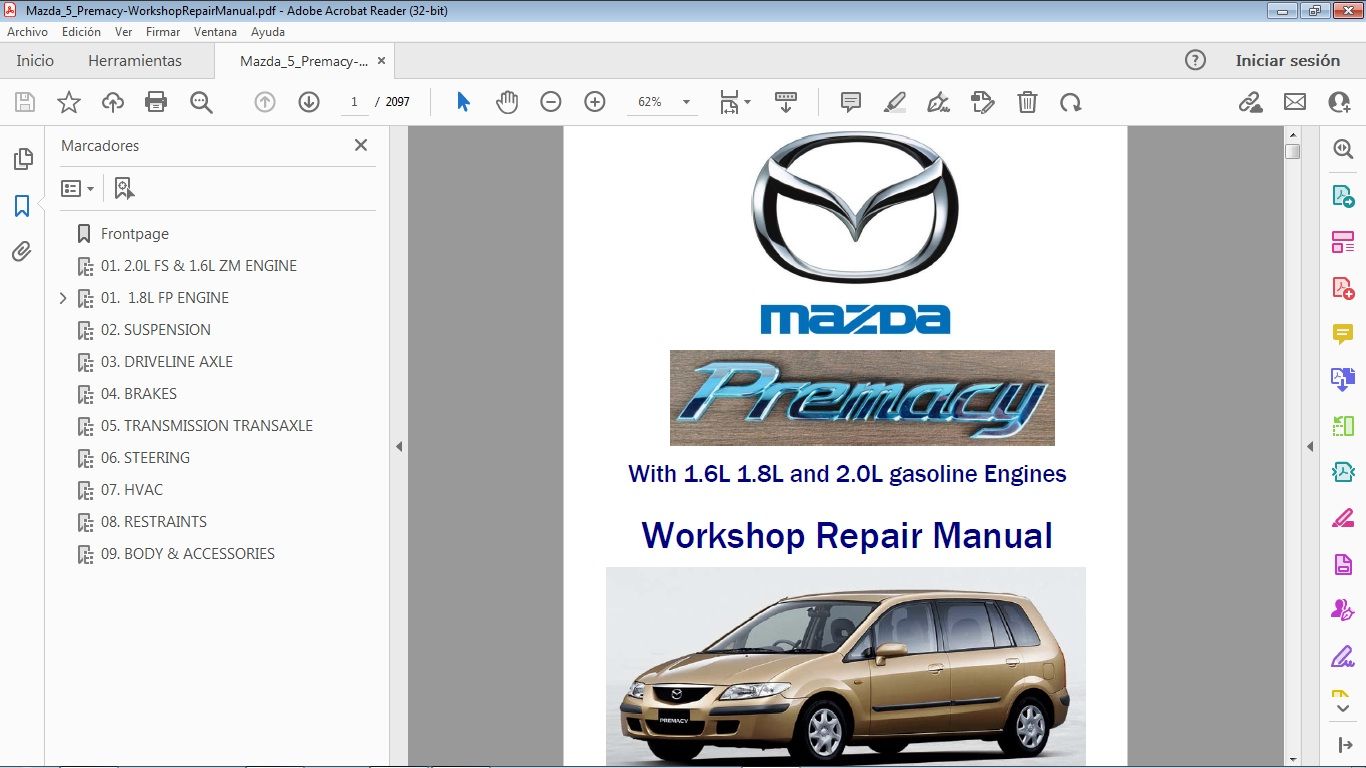 MAZDA Workshop Service Repair Manuals
