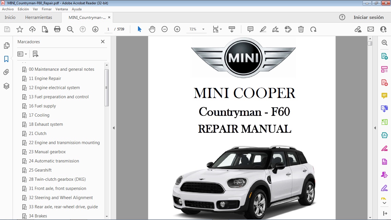 MINI COOPER F60 COUNTRYMAN Workshop Service Repair Manual