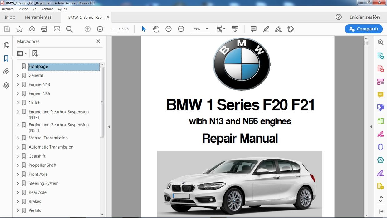 BMW 114i 116i 118i 120i 135i N13 N55 F20 F21 Service Manual
