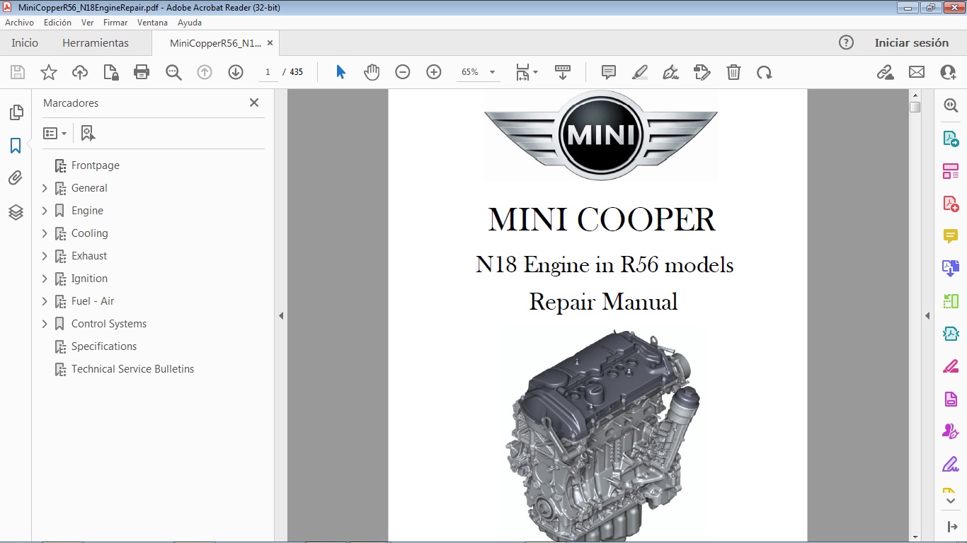 MINI COOPER N18 Engine Repair - Workshop Manual