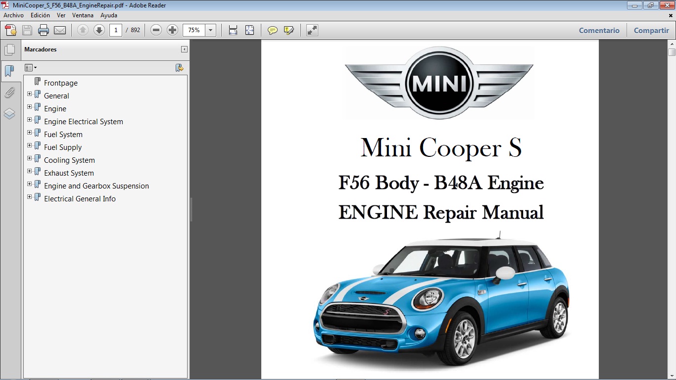 Mini Cooper S F56 2.0T B48A ENGINE Service Repair Manuals