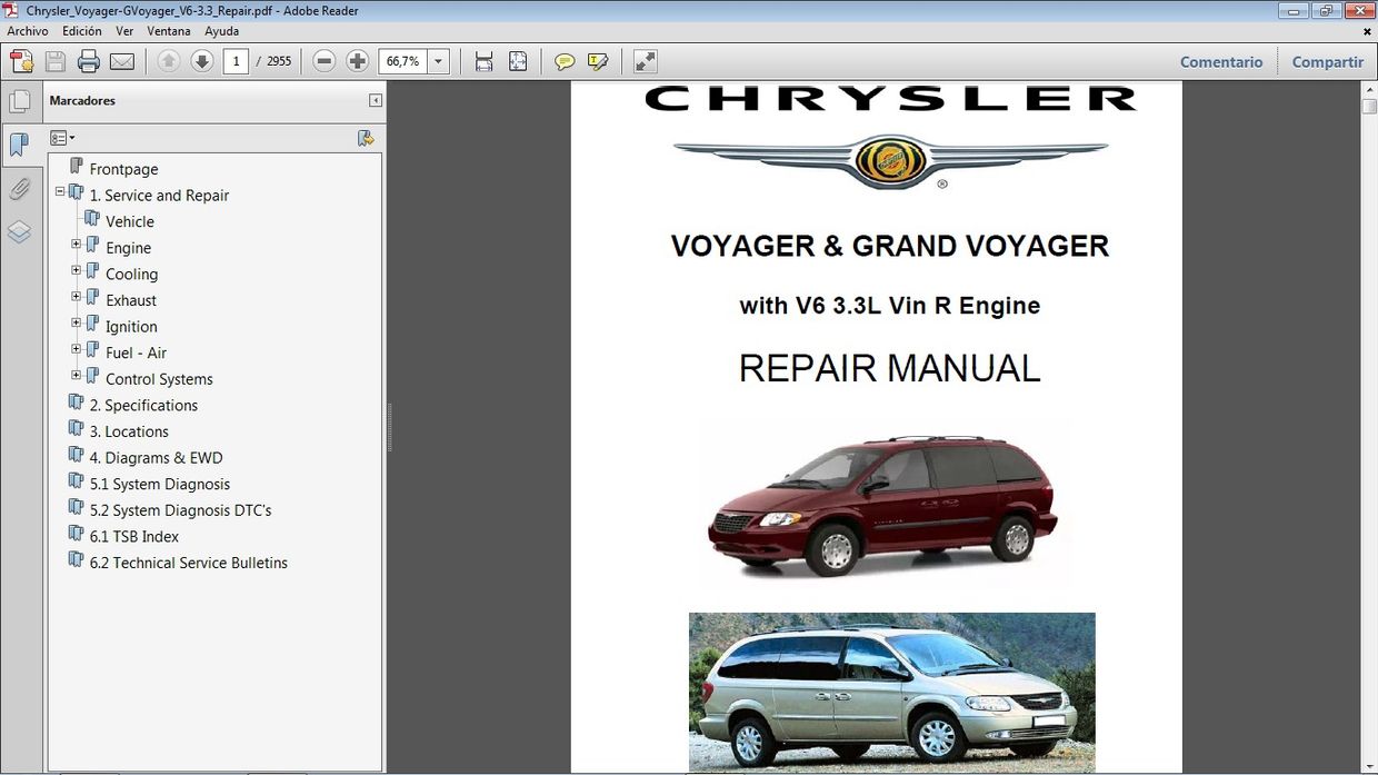 CHRYSLER VOYAGER & GRAND VOYAGER V6 3.3L Repair Manual