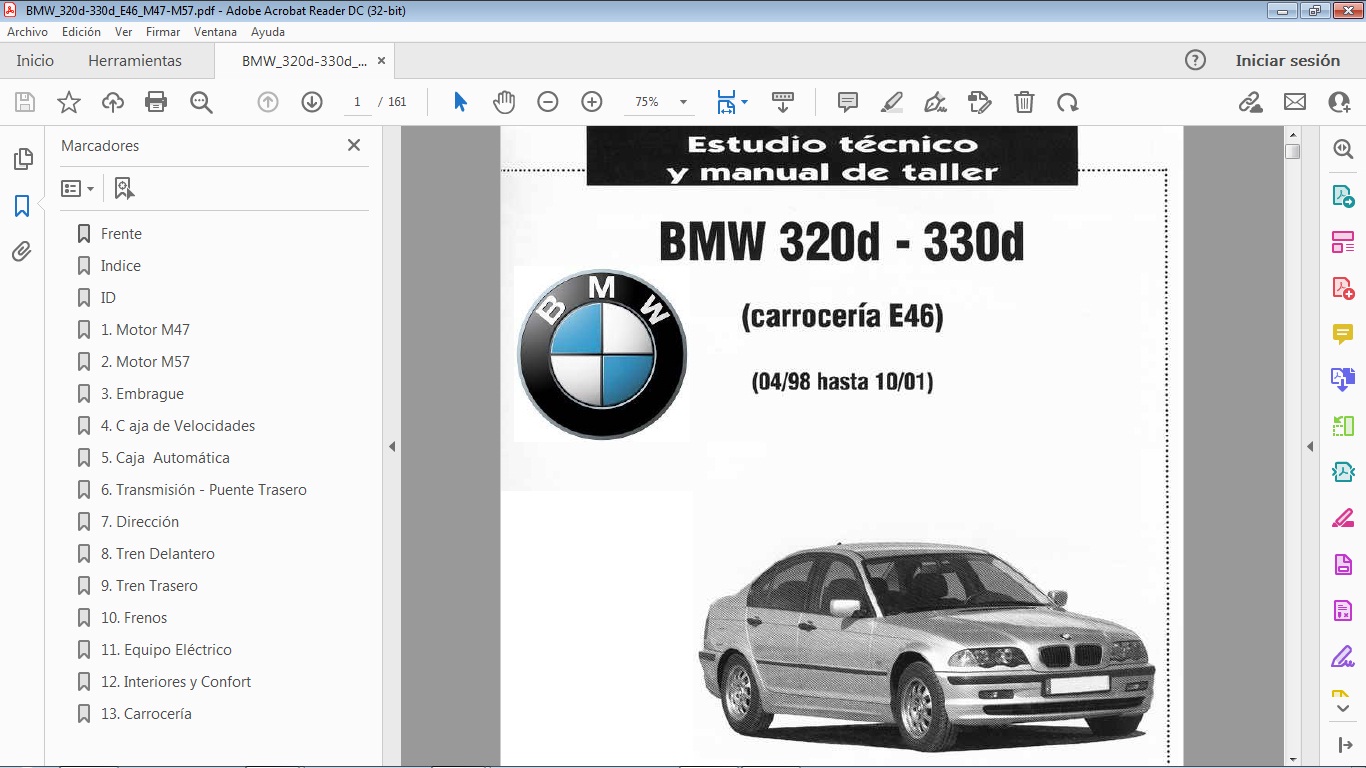 BMW 320d 330d E46 M47 M57 Manual de Taller en español