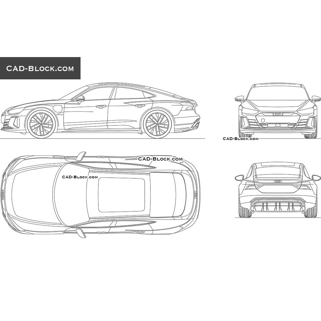 Audi e-tron GT - Vector car drawings