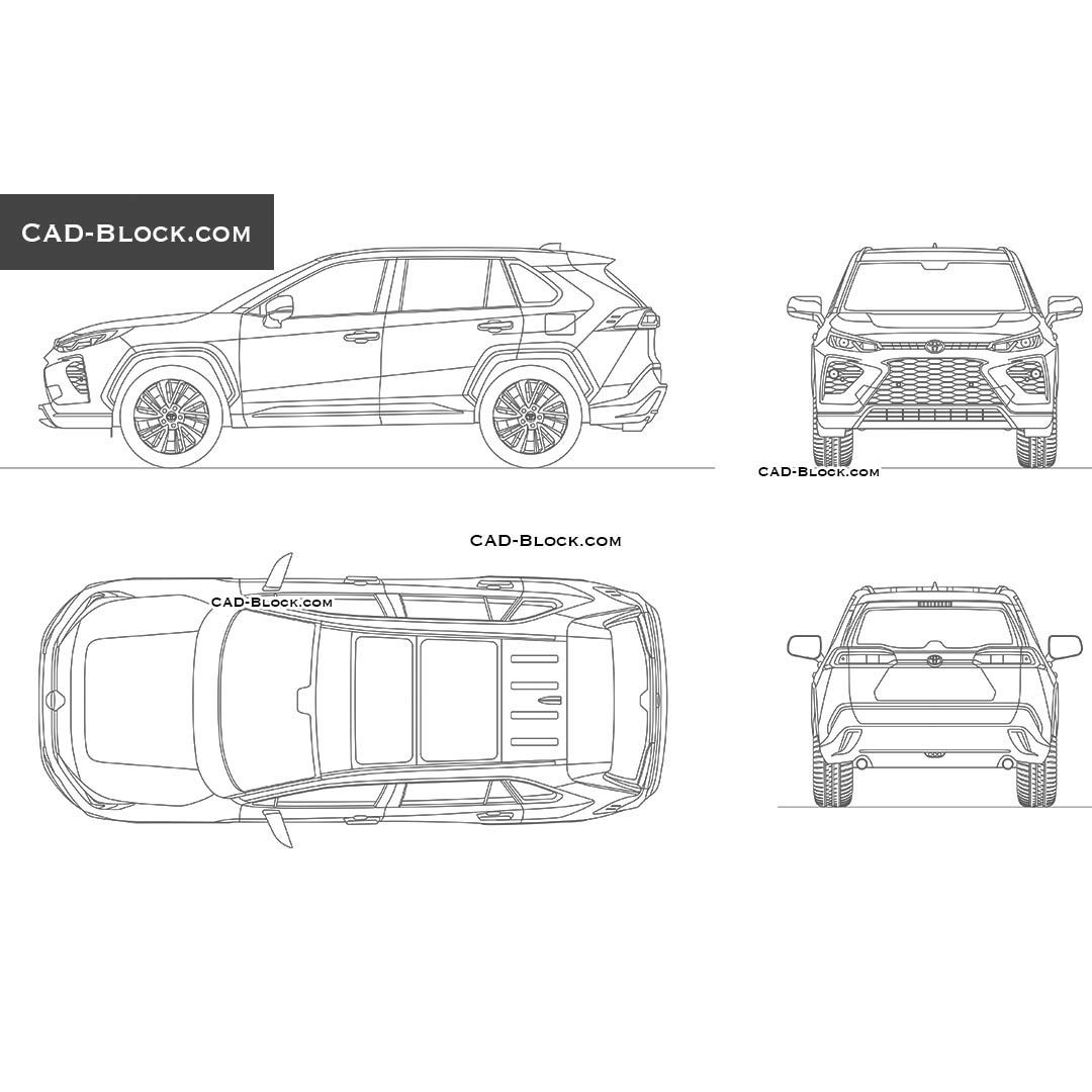 Toyota Wildlander - Vector car drawings
