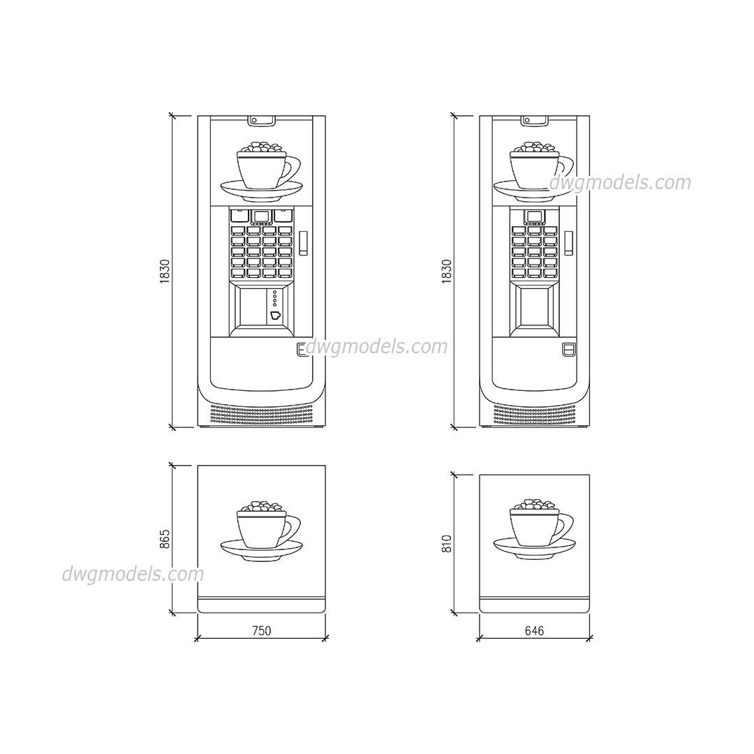 Vending Machine - DWG File (AutoCAD)