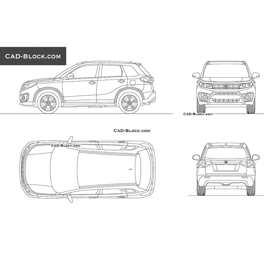 Suzuki Vitara - Vector car drawings