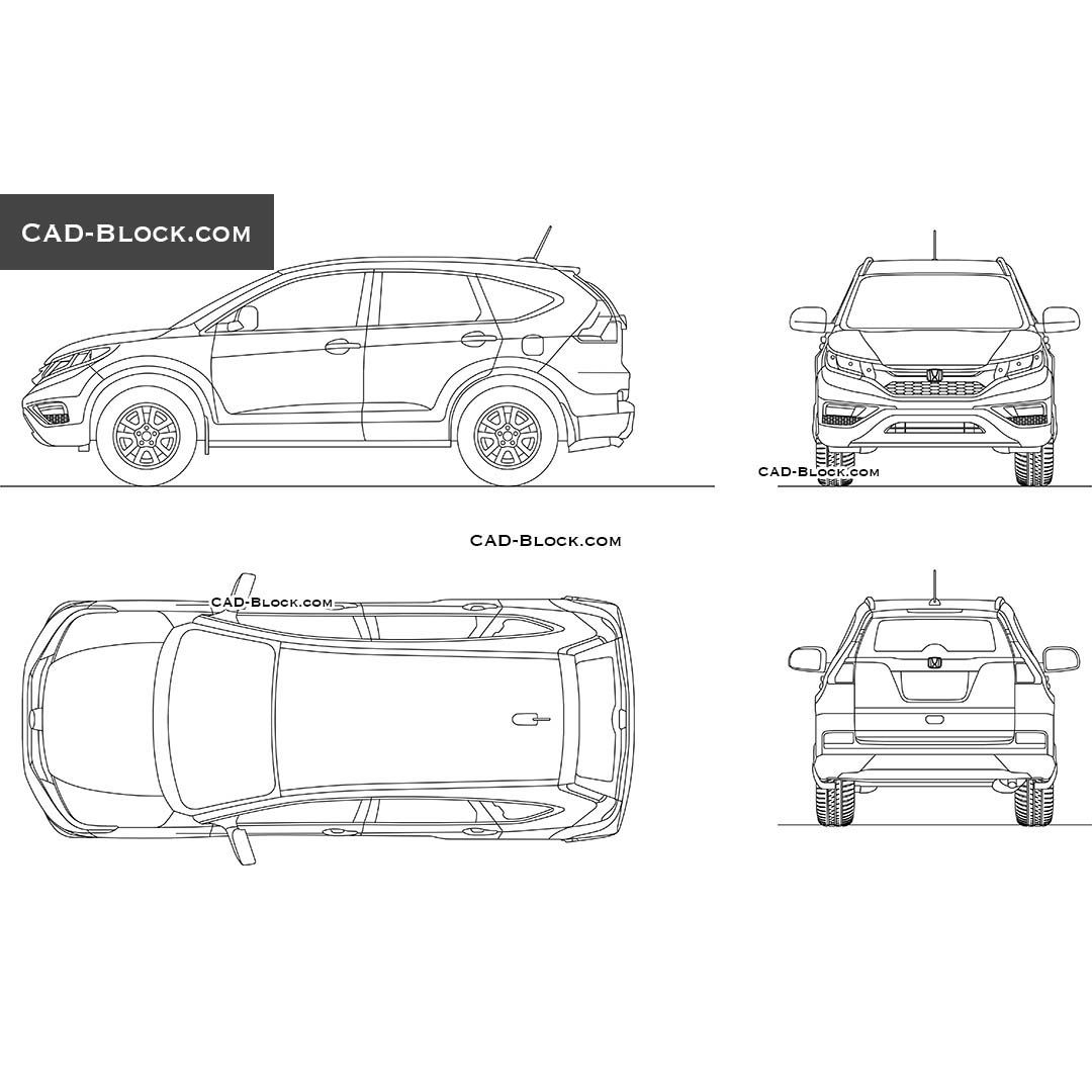 Honda CR-V - Vector car drawings