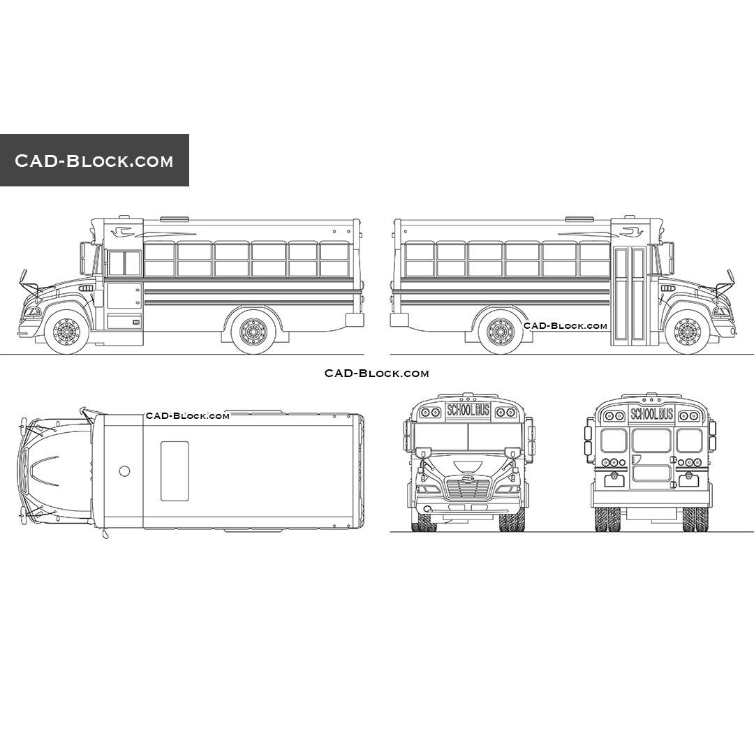 School Bus - Vector drawings