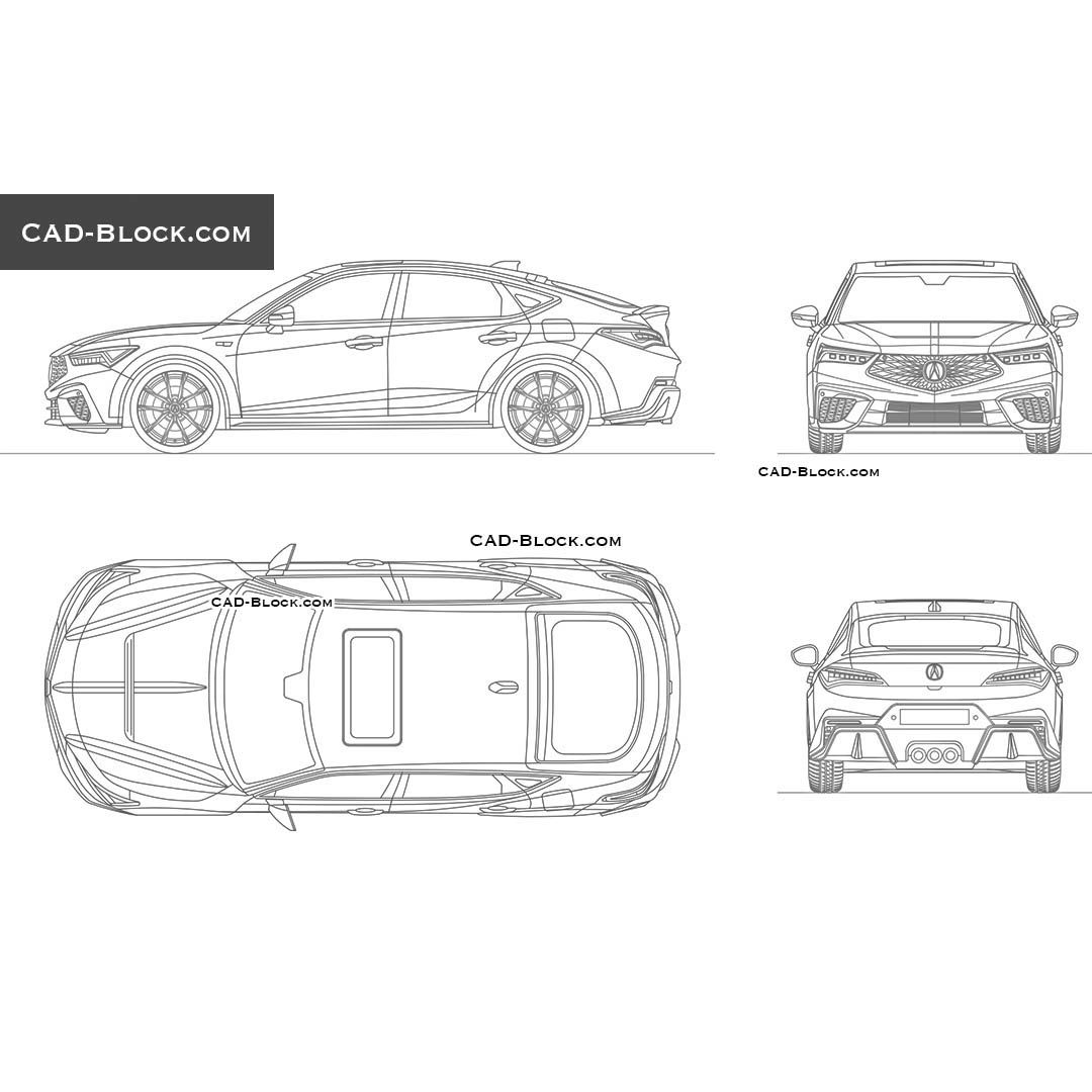 Acura Integra Type S - Vector car drawings