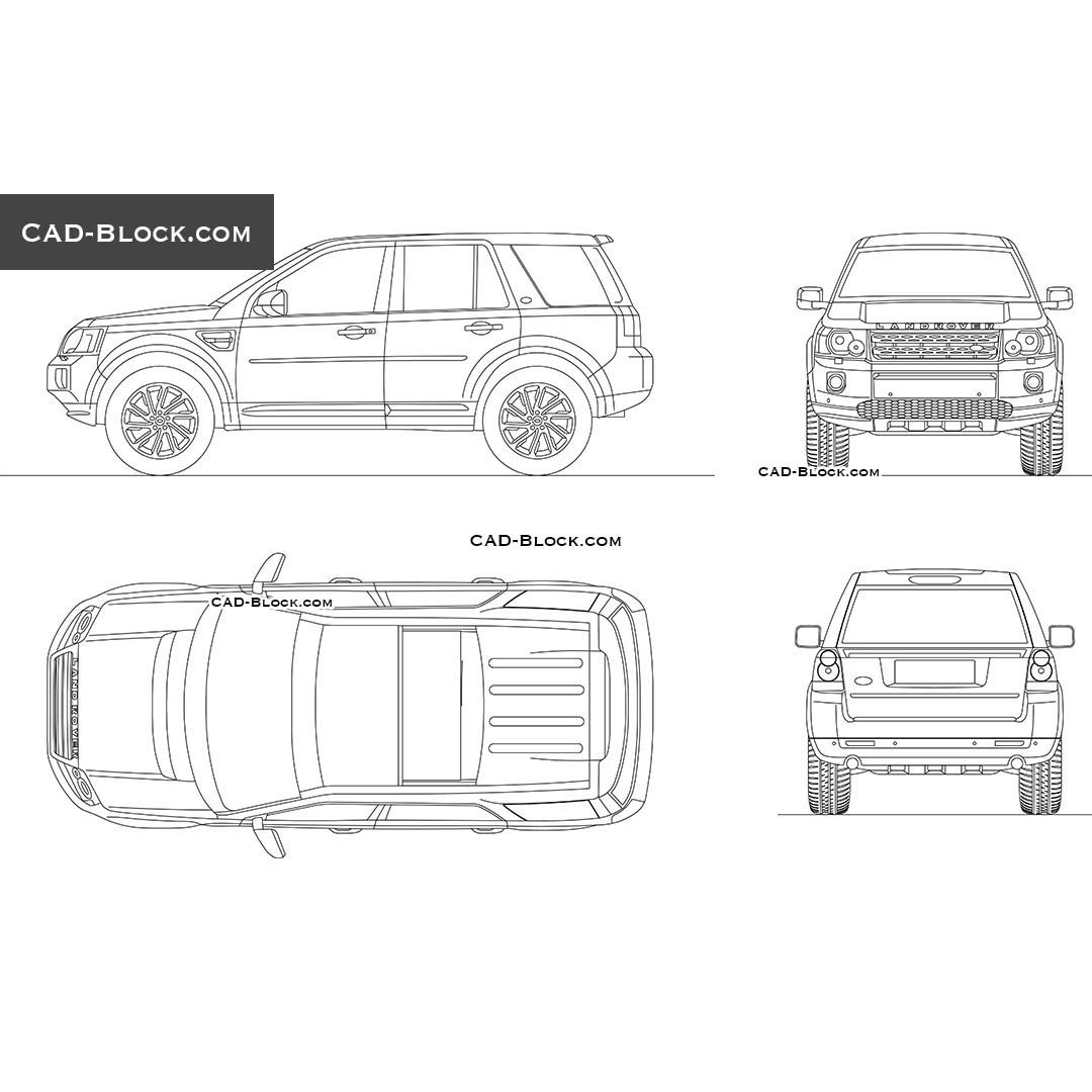 Land Rover Freelander - Vector car drawings