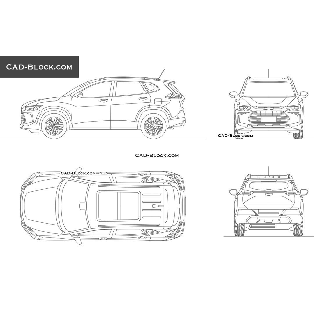 Chevrolet Tracker - Vector car drawings