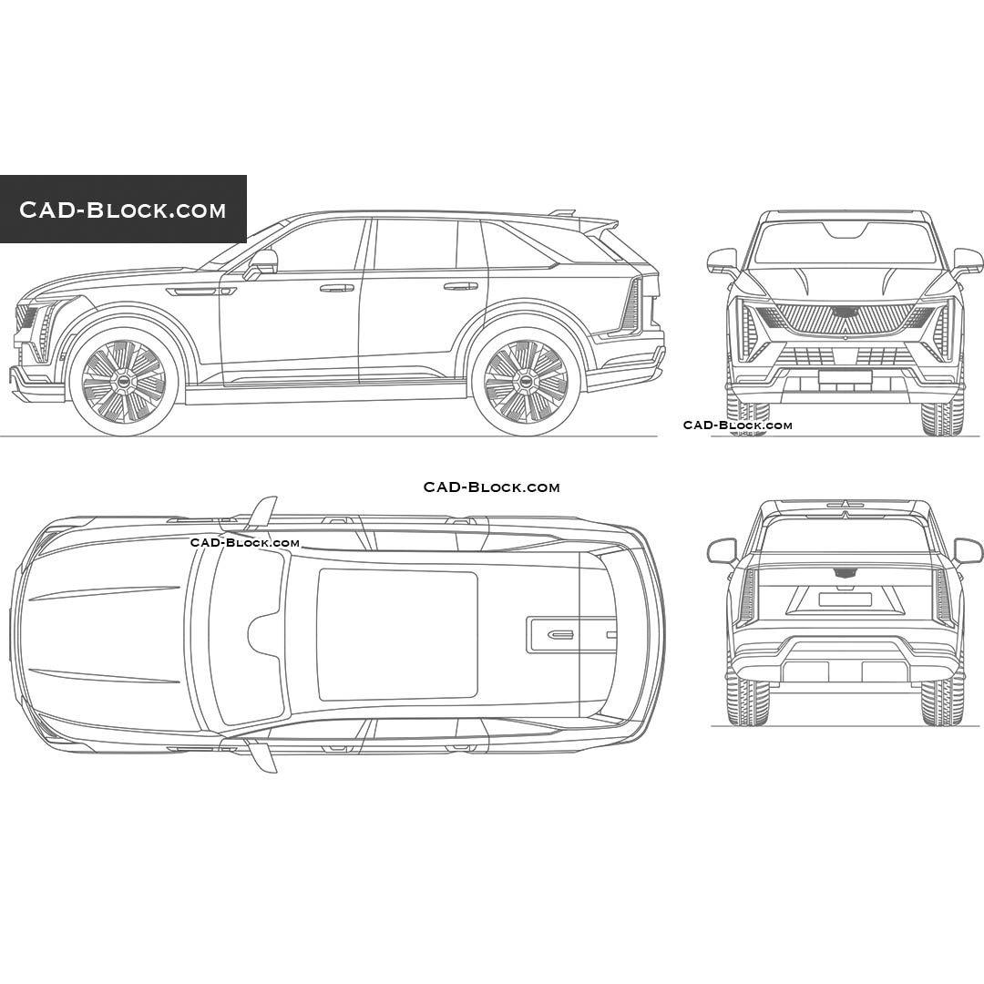 Cadillac Escalade IQ - Vector Drawing