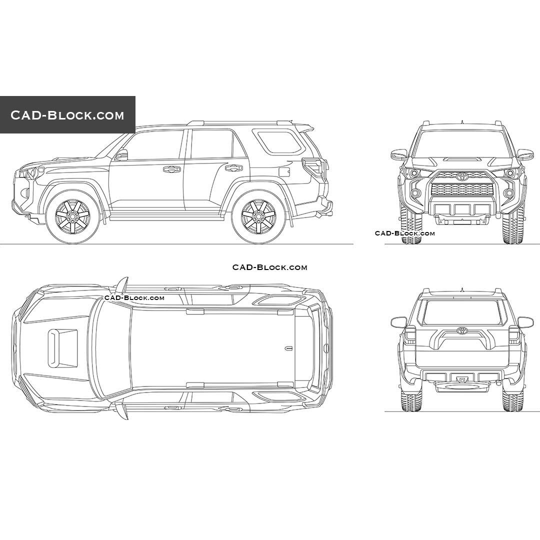 Toyota 4Runner - Vector car drawings