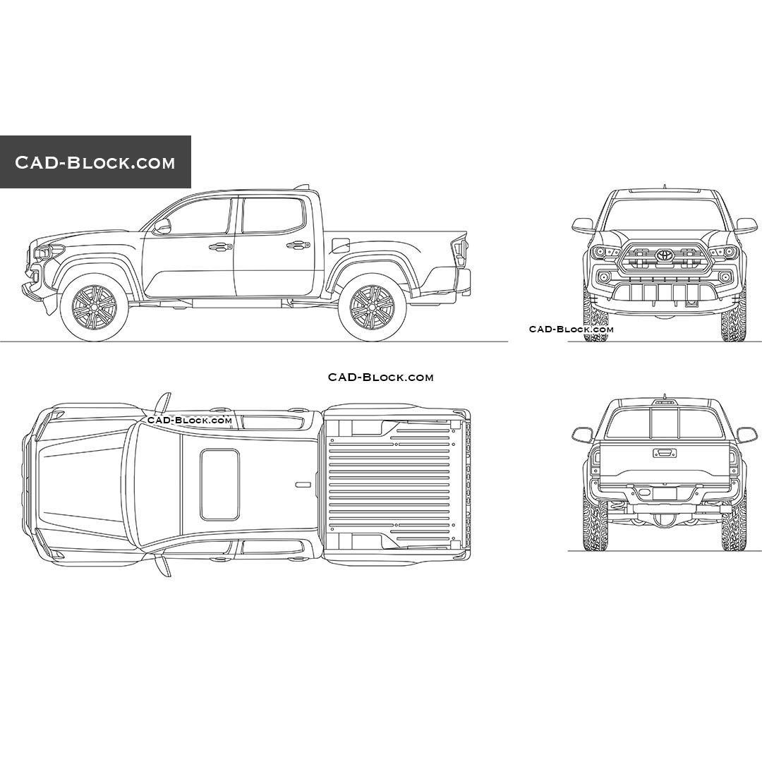 Toyota Tacoma - Vector car drawings