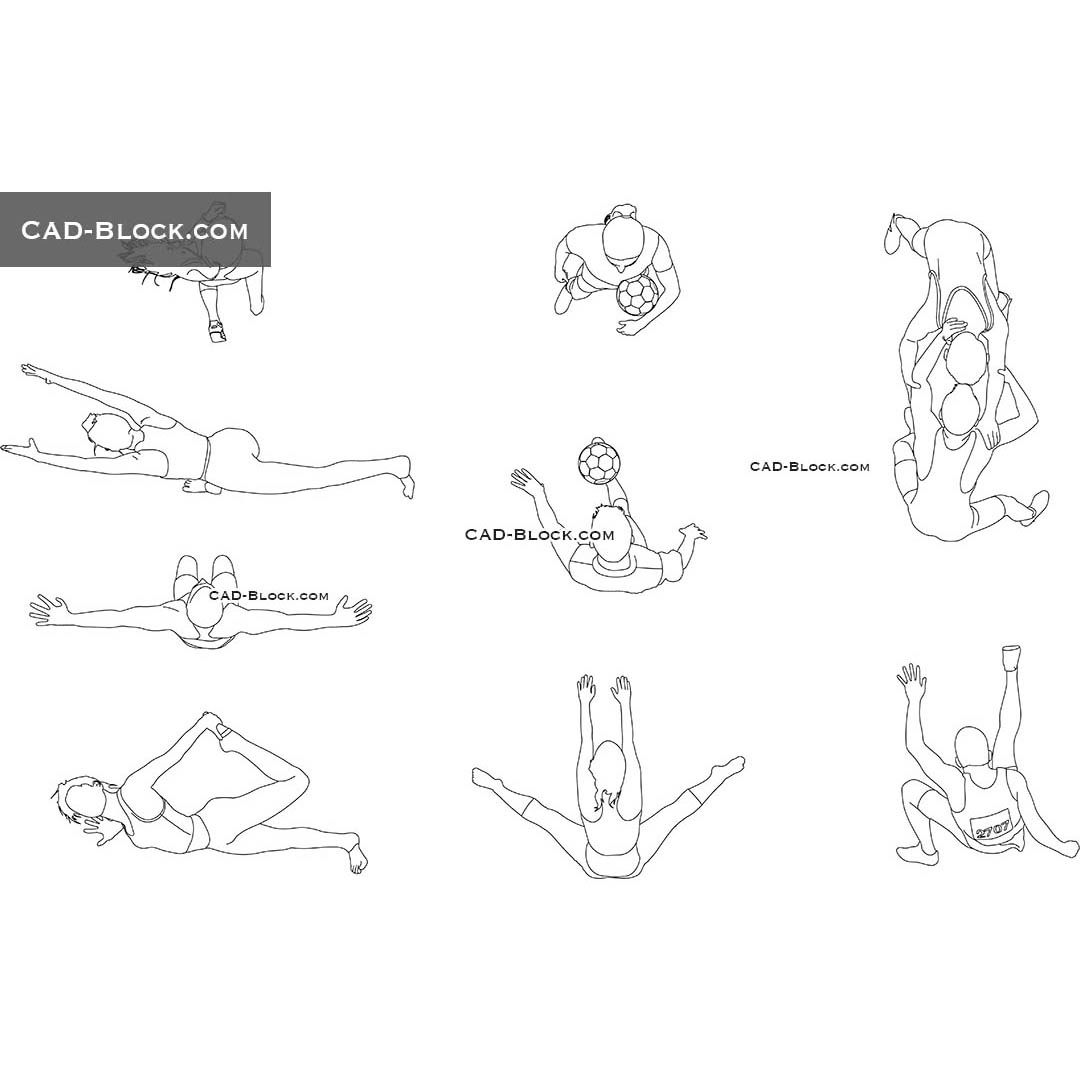 People View Top. Sport - CAD Blocks, AutoCAD, DWG