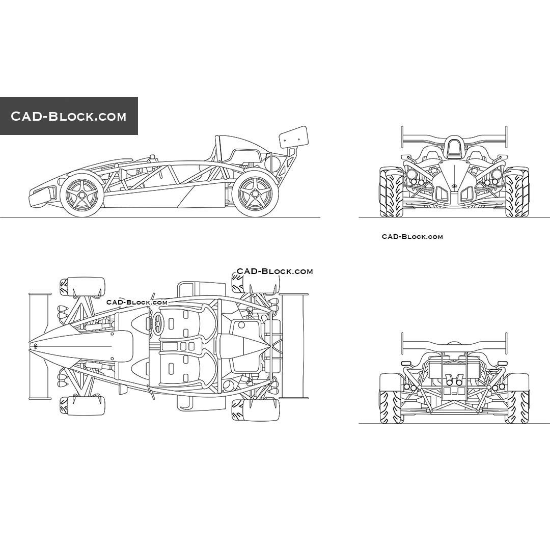 Ariel Atom - Vector car drawings