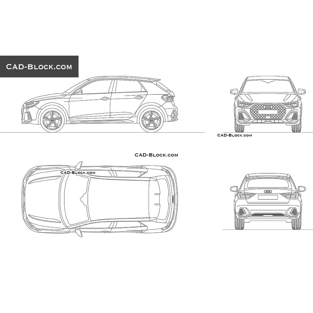 Audi A1 Citycarver - Vector car drawings