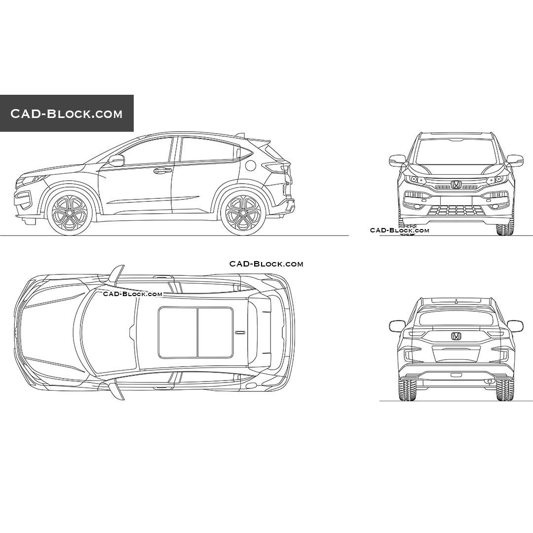 Honda XR-V - Vector car drawings