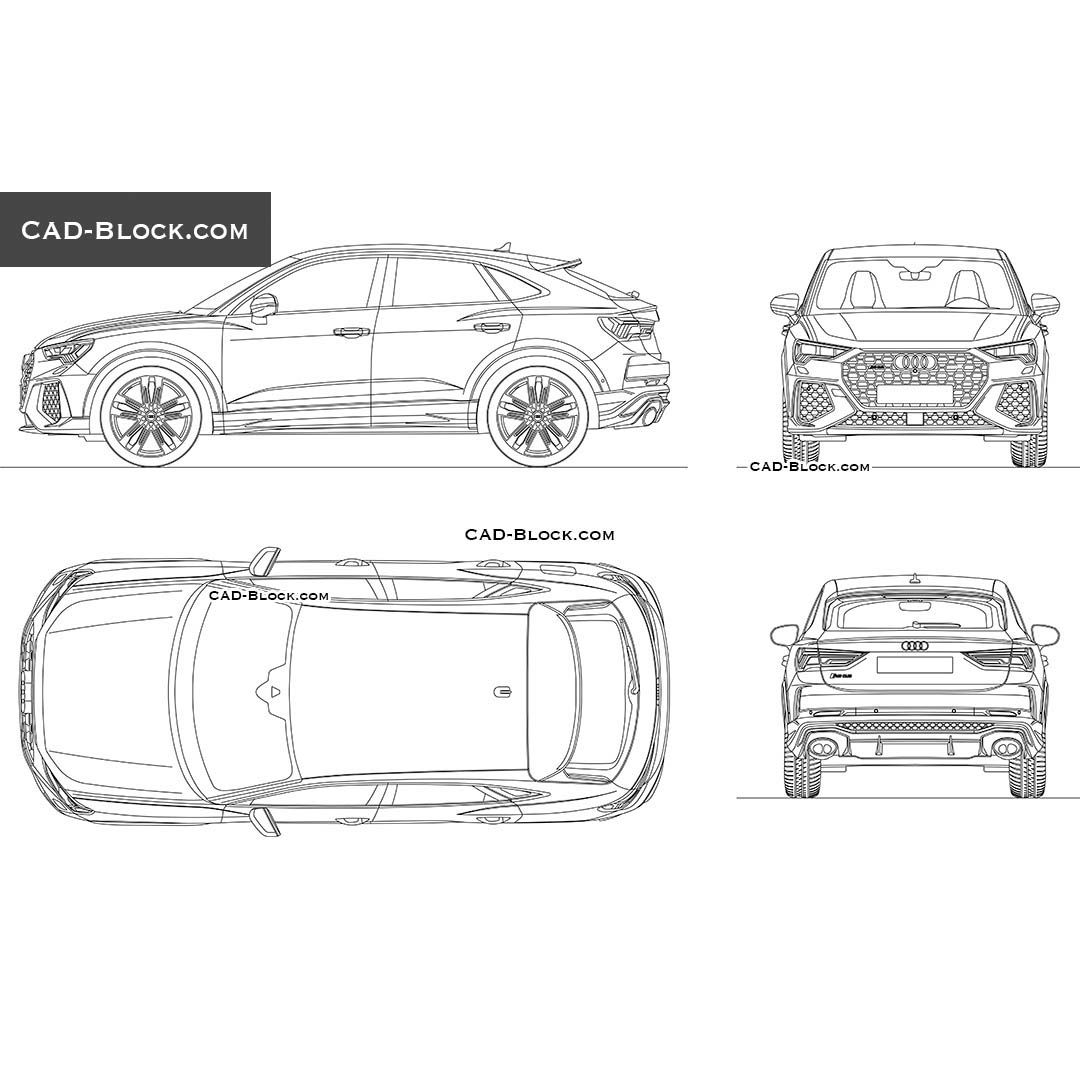 Audi RS Q3 Sportback - Vector car drawings