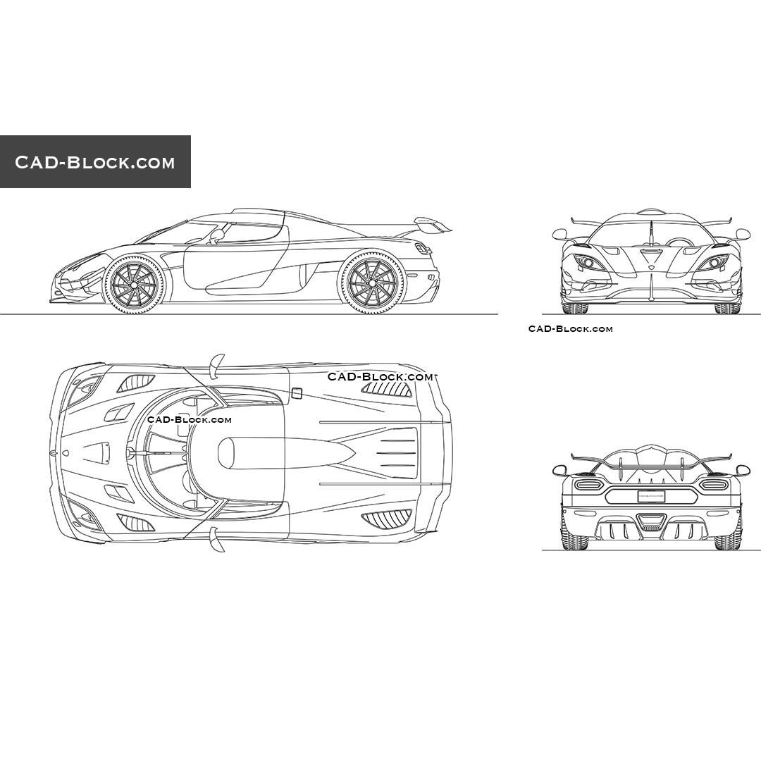 Koenigsegg One - Vector car drawings