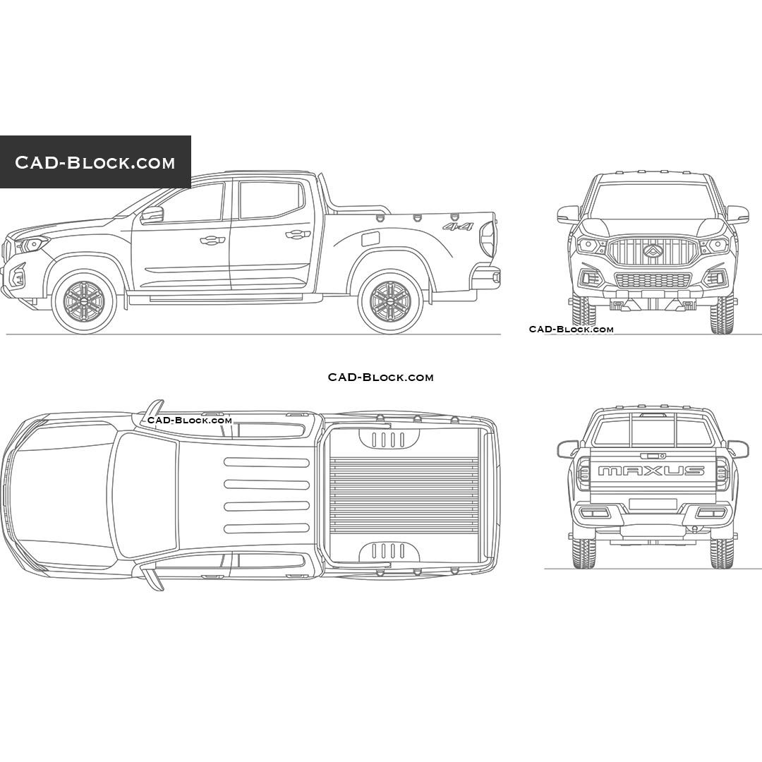 Maxus T60 - Vector drawings