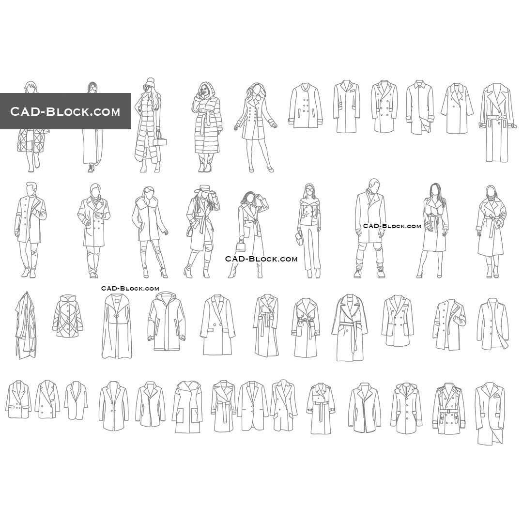 Coat - CAD Blocks, AutoCAD, DWG