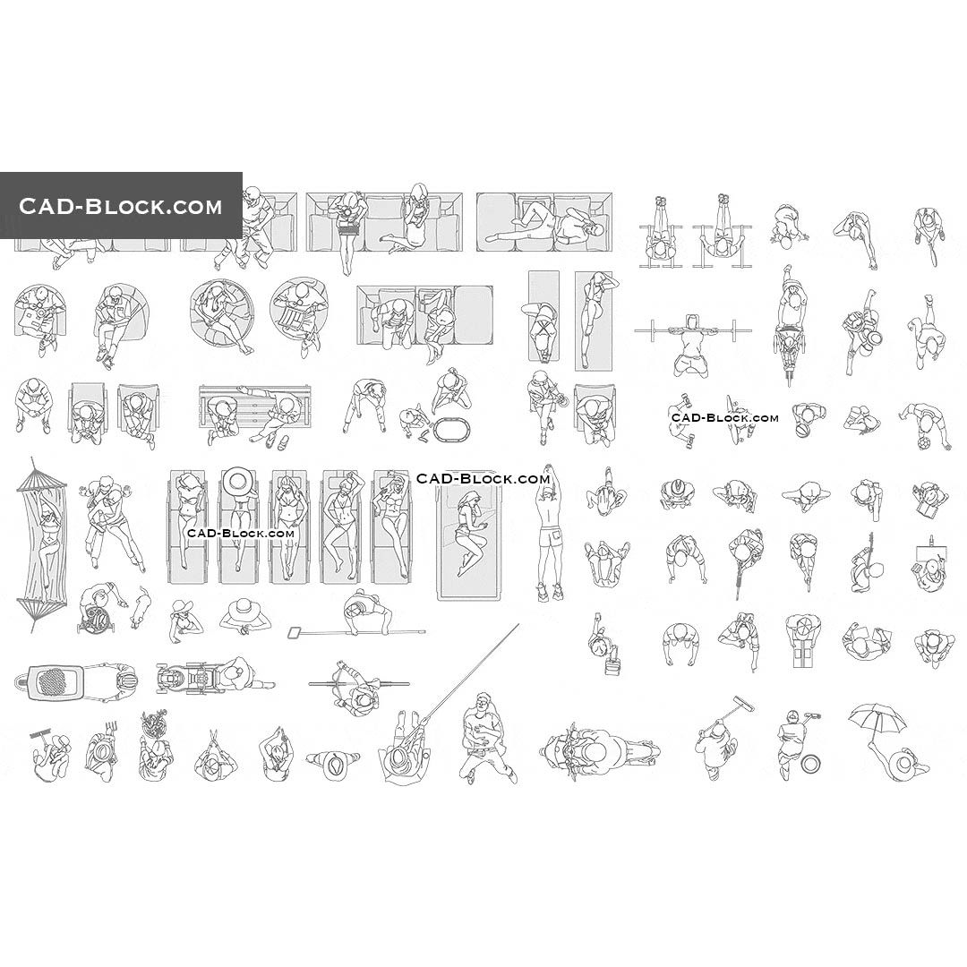 Autocad People Blocks CAD Blocks And Vector People Eating