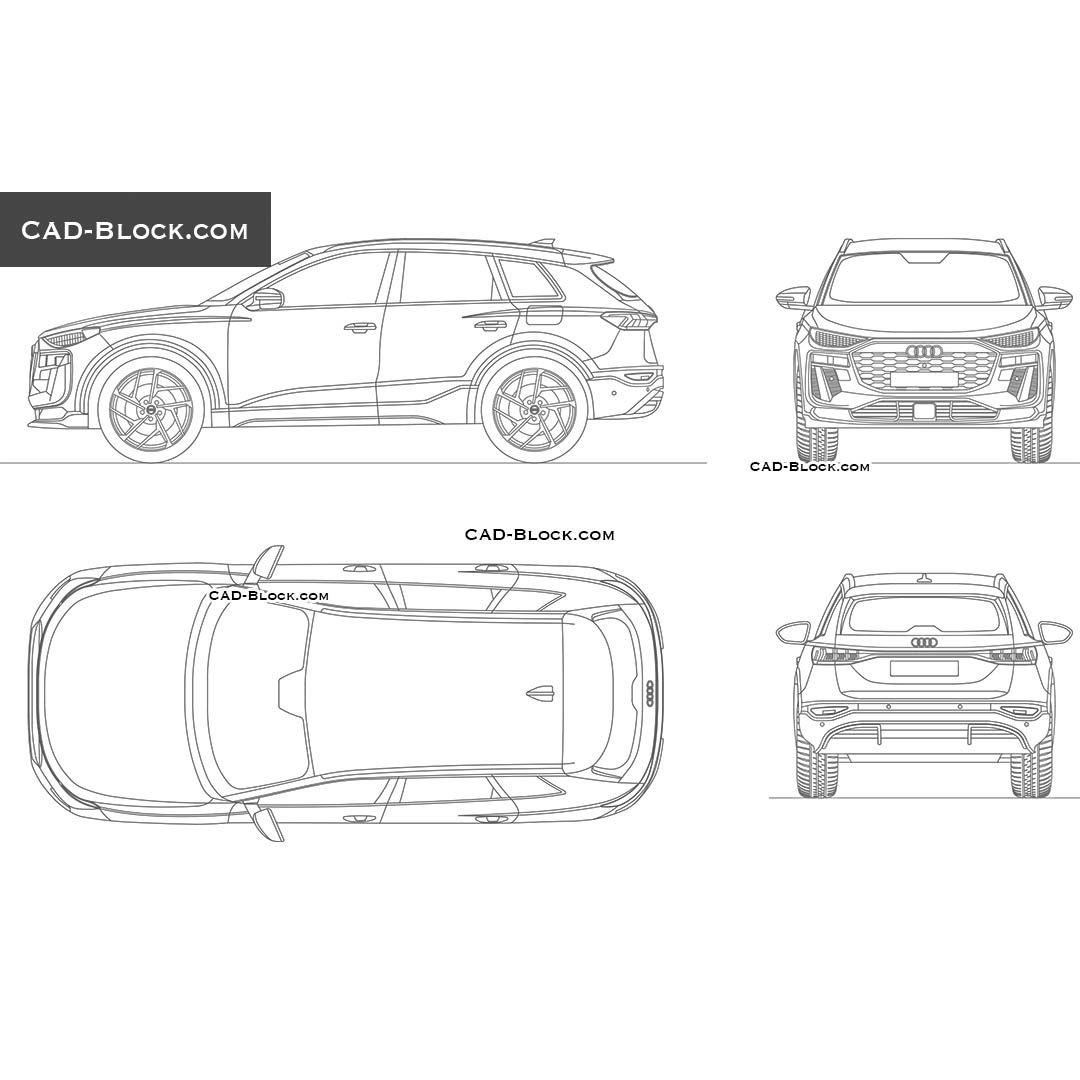 Audi Q6 e-tron - CAD Drawings