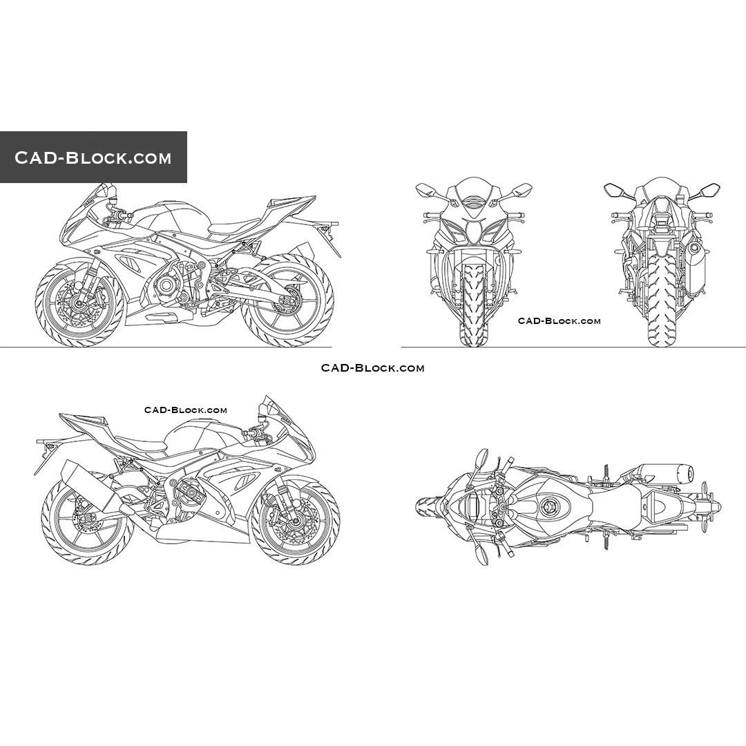 Suzuki GSX-R 1000 - Vector drawings