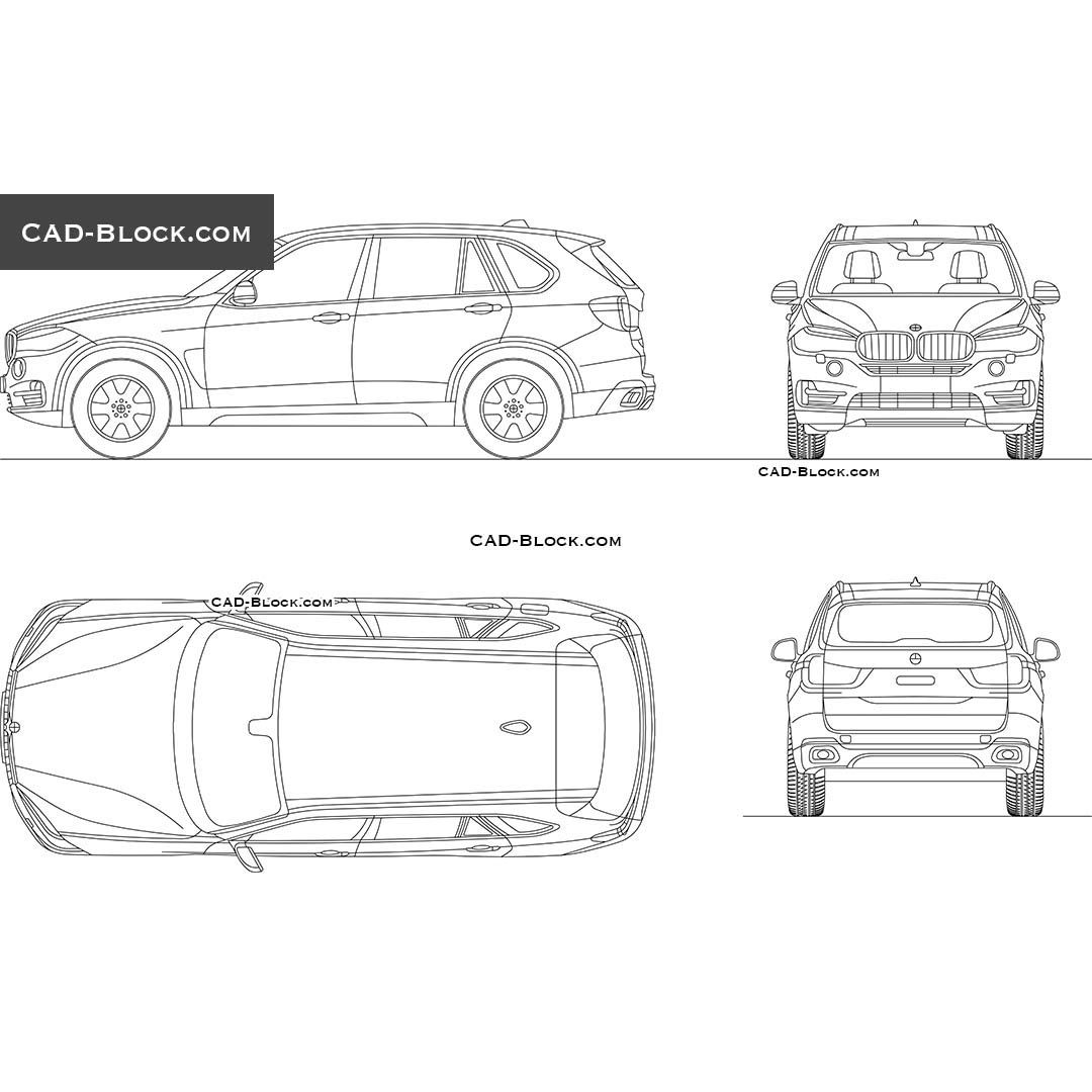BMW X5 (2018) - Vector car drawings