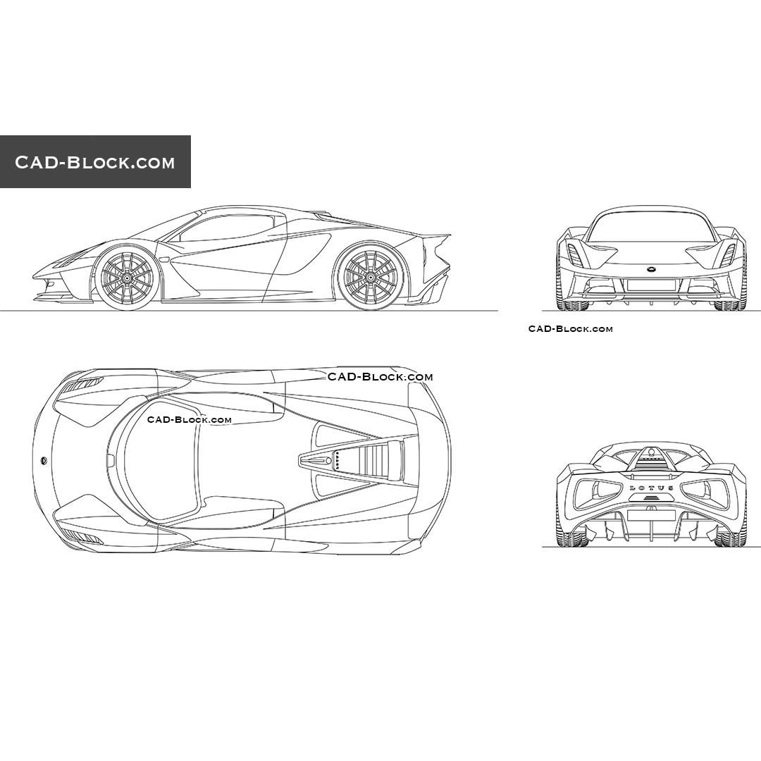 Lotus Evija - Vector car drawings