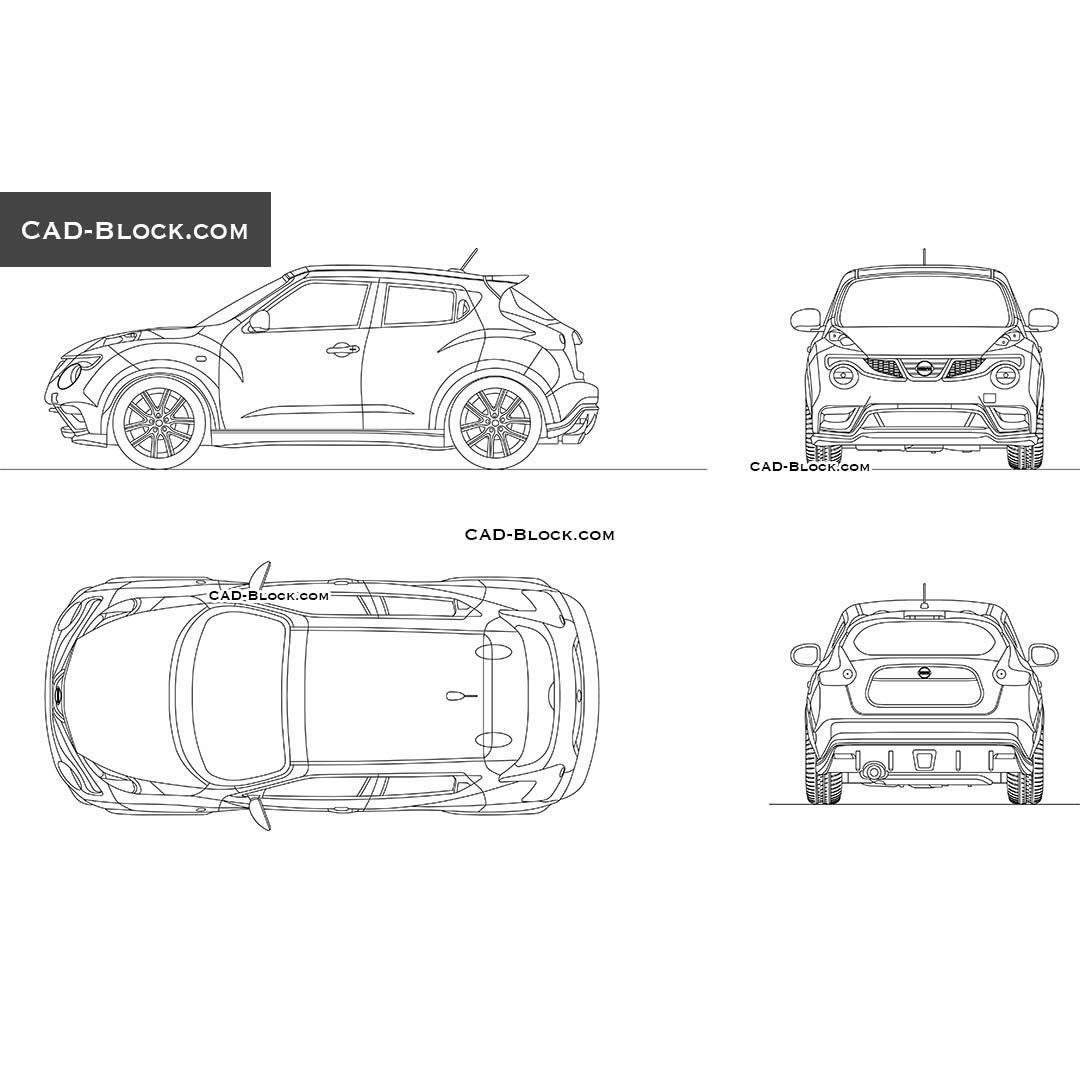 Nissan Juke - Vector car drawings