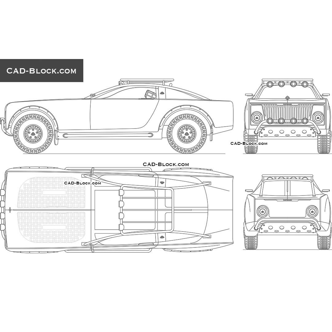 Mercedes-Benz Project Maybach - Vector car drawings