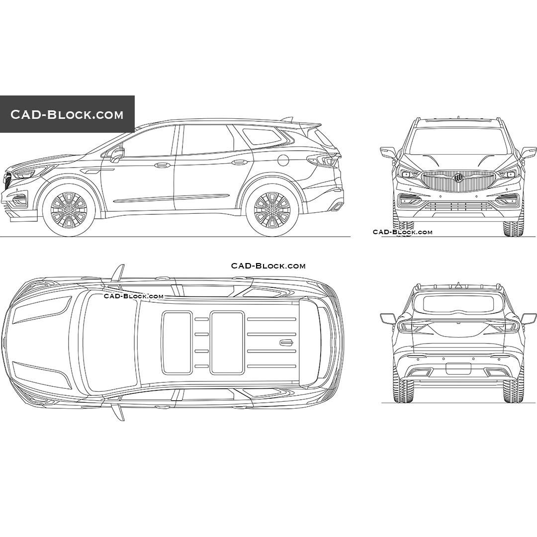 Buick Enclave - Vector car drawings