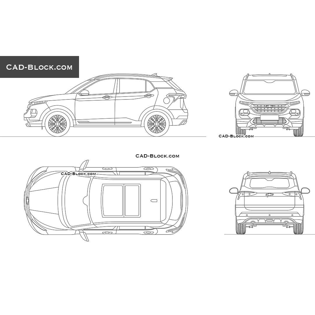 Chevrolet Groove - Vector car drawings