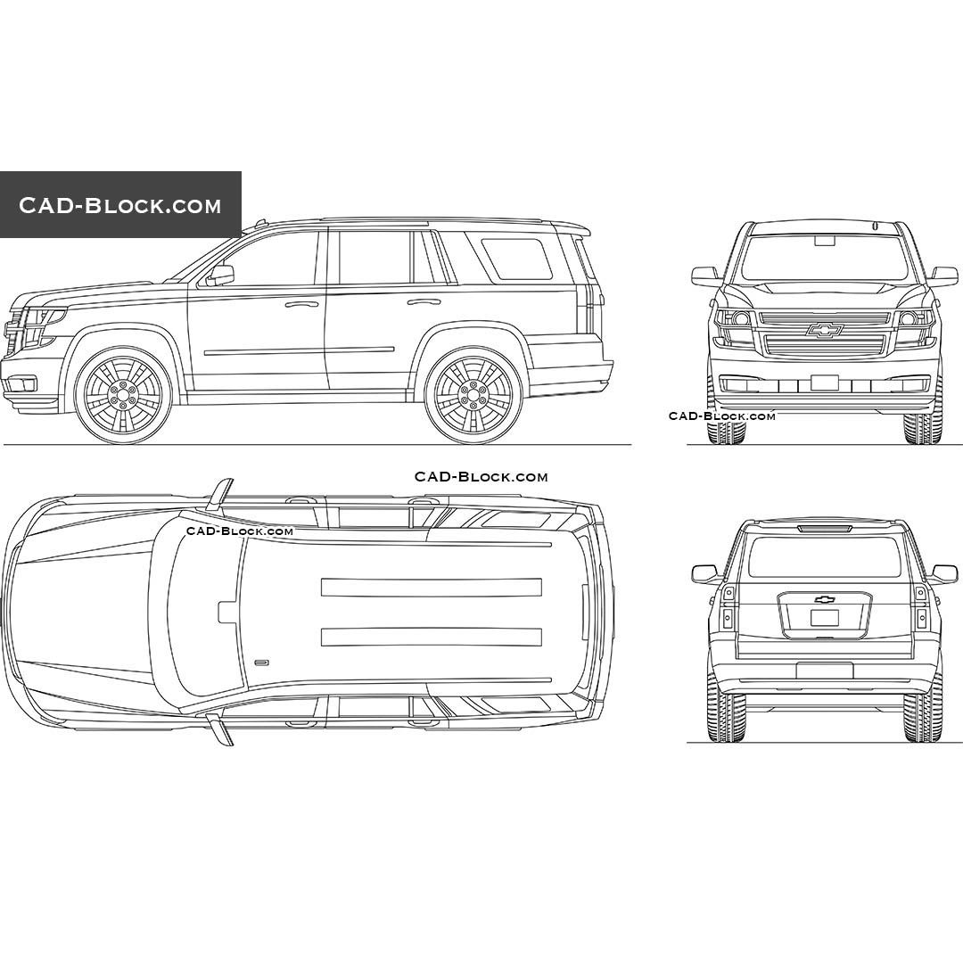 Chevrolet Tahoe - Vector car drawings