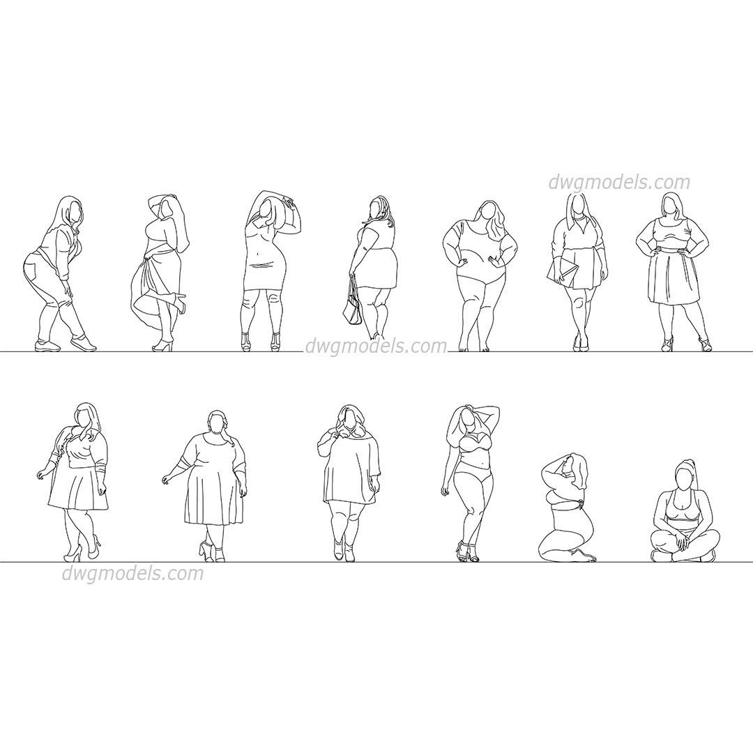 Big Women - DWG File (AutoCAD)
