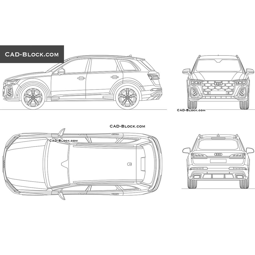 Audi Q7 (2024) - Car Drawing