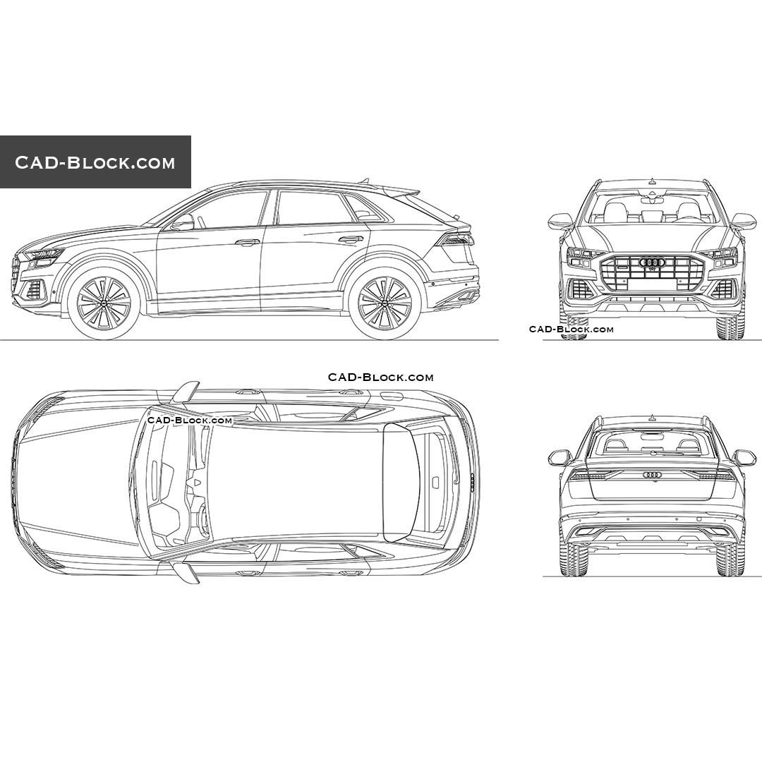 Audi Q8 - Vector car drawings