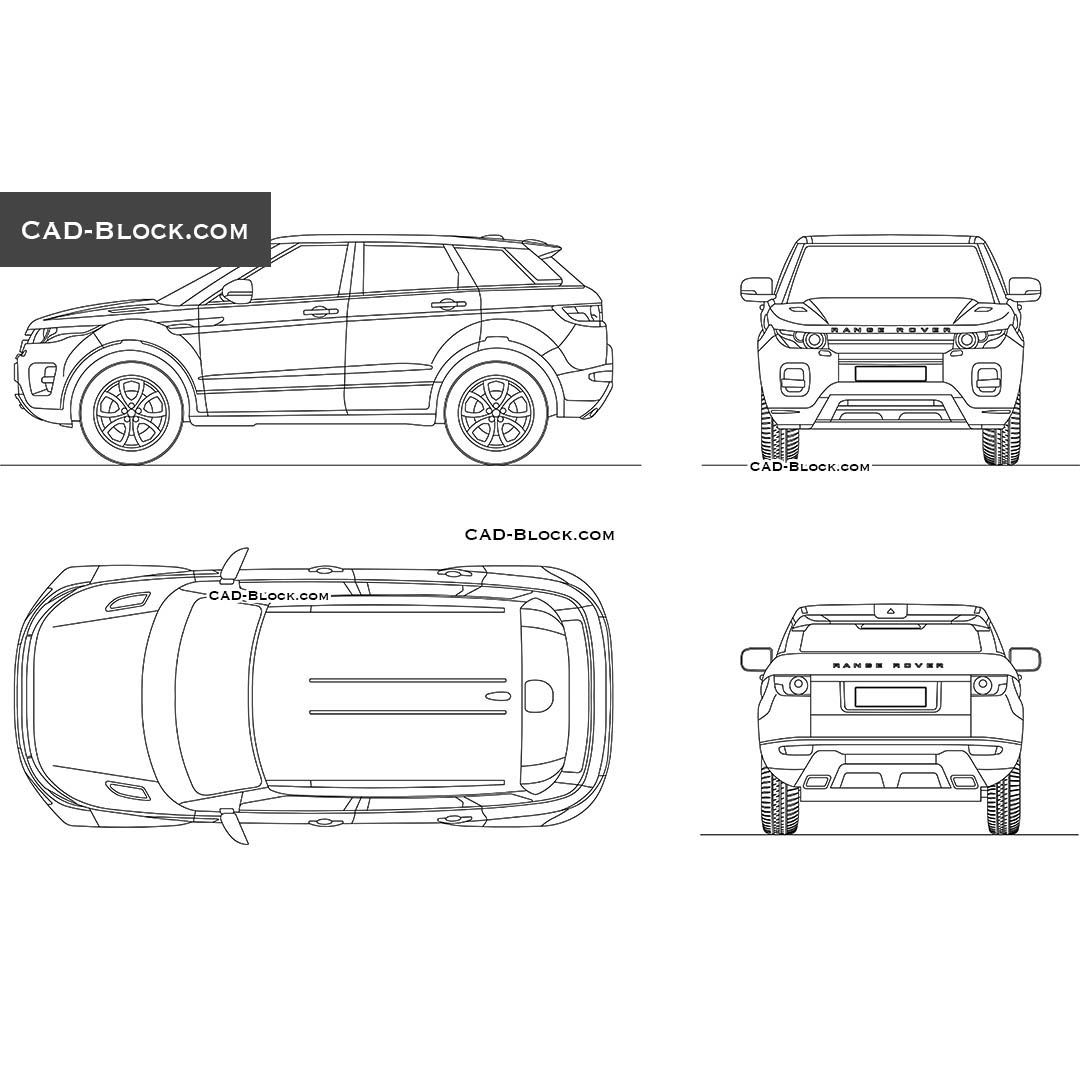 Range Rover Evoque - Vector car drawings