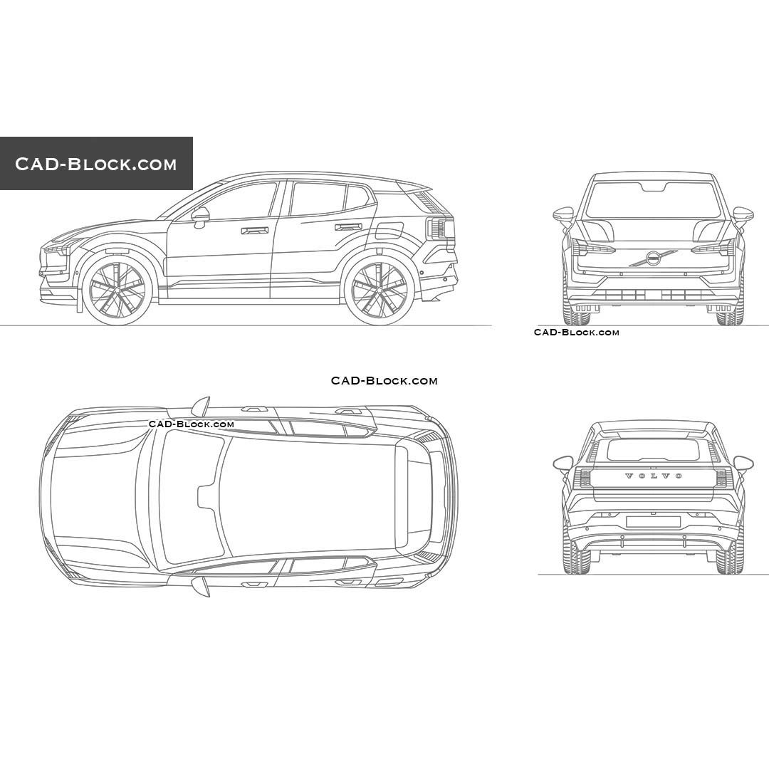 Volvo EX30 - Vector car drawings